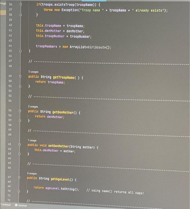 Solved how do I update my code as request by the UML chart? | Chegg.com
