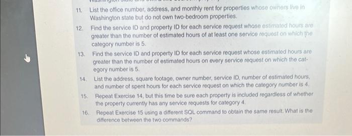 Solved StayWell Student Accommodation Use SQL and the | Chegg.com