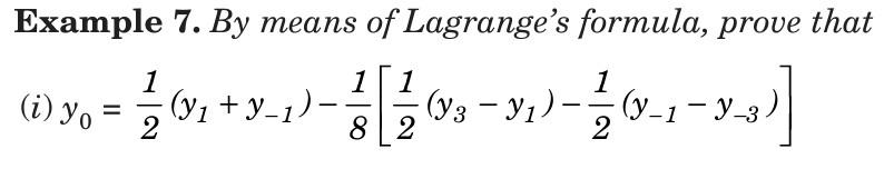 Solved Example 7. By means of Lagrange's formula, prove that | Chegg.com