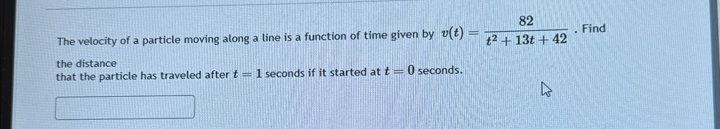 Solved The velocity of a particle moving along a line is a | Chegg.com
