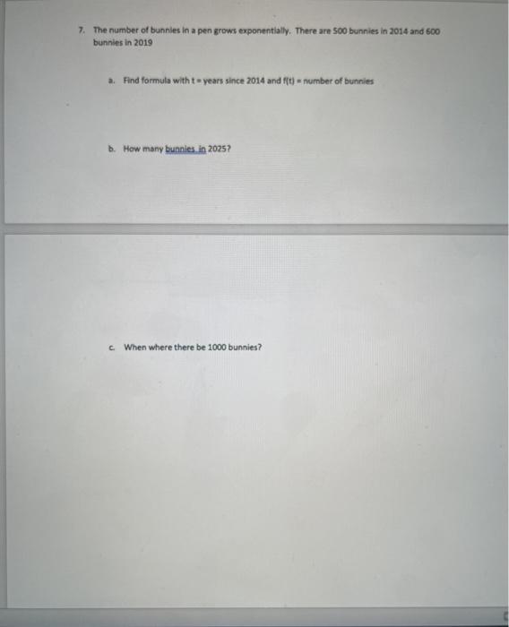 Solved Exponential Applications 1. (with prof) An initial | Chegg.com