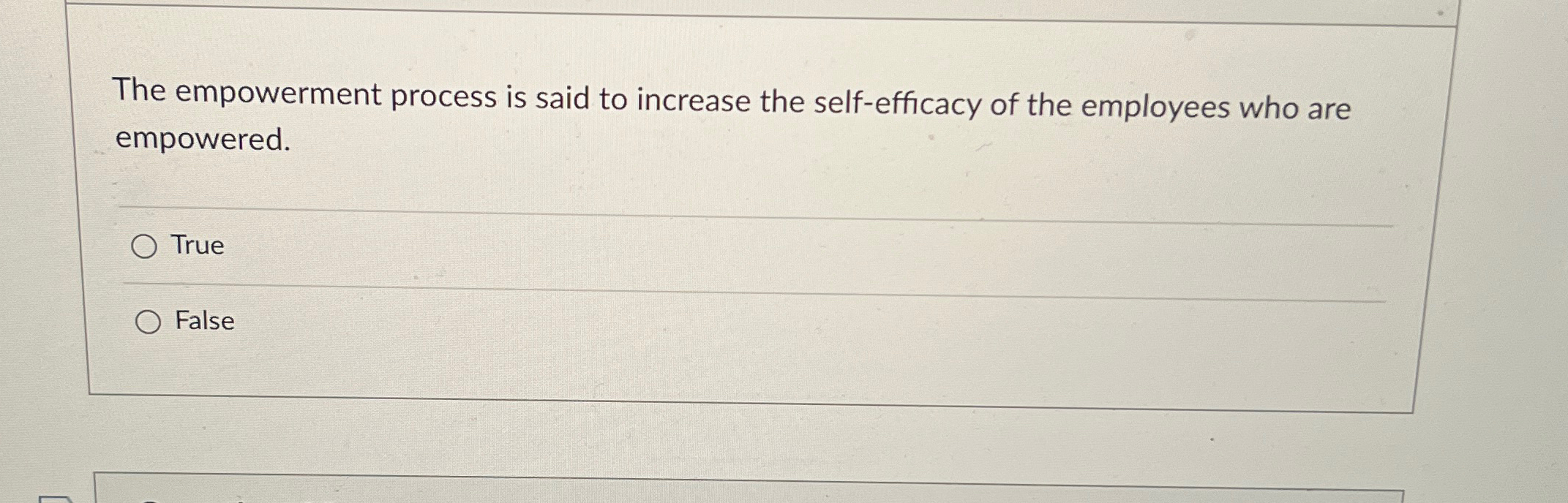 Solved The empowerment process is said to increase the | Chegg.com