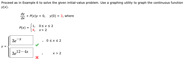 Solved Proceed as in Example 6 ﻿to solve the given | Chegg.com
