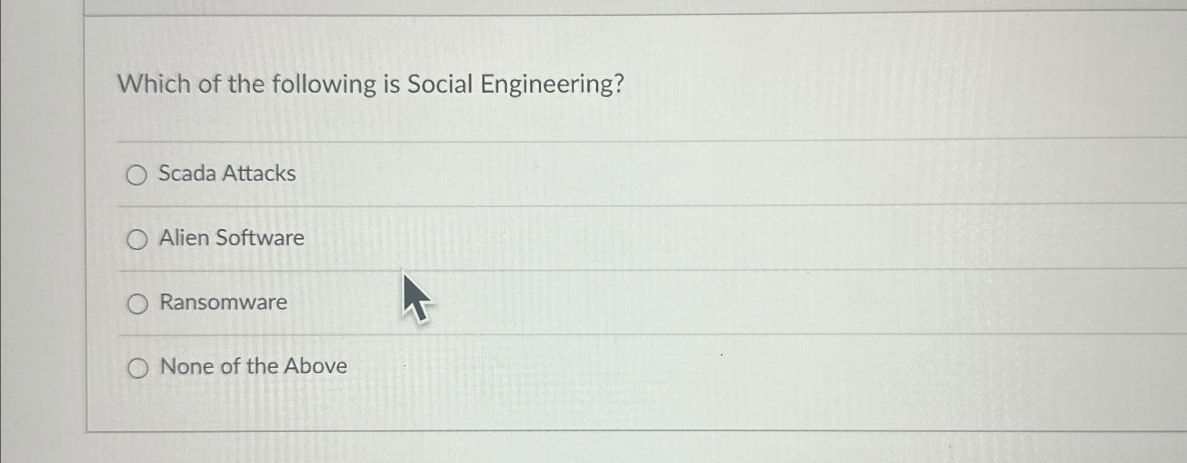 Solved Which of the following is Social Engineering?Scada | Chegg.com