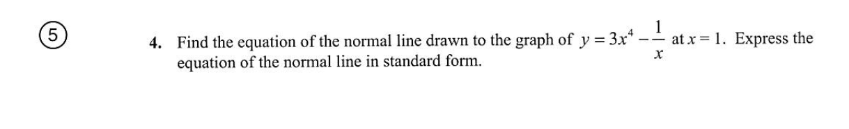 Solved Find the equation of the normal line drawn to the | Chegg.com