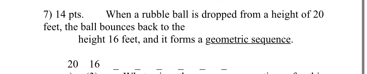 Solved 14 ﻿pts . ﻿When a rubble ball is dropped from a | Chegg.com