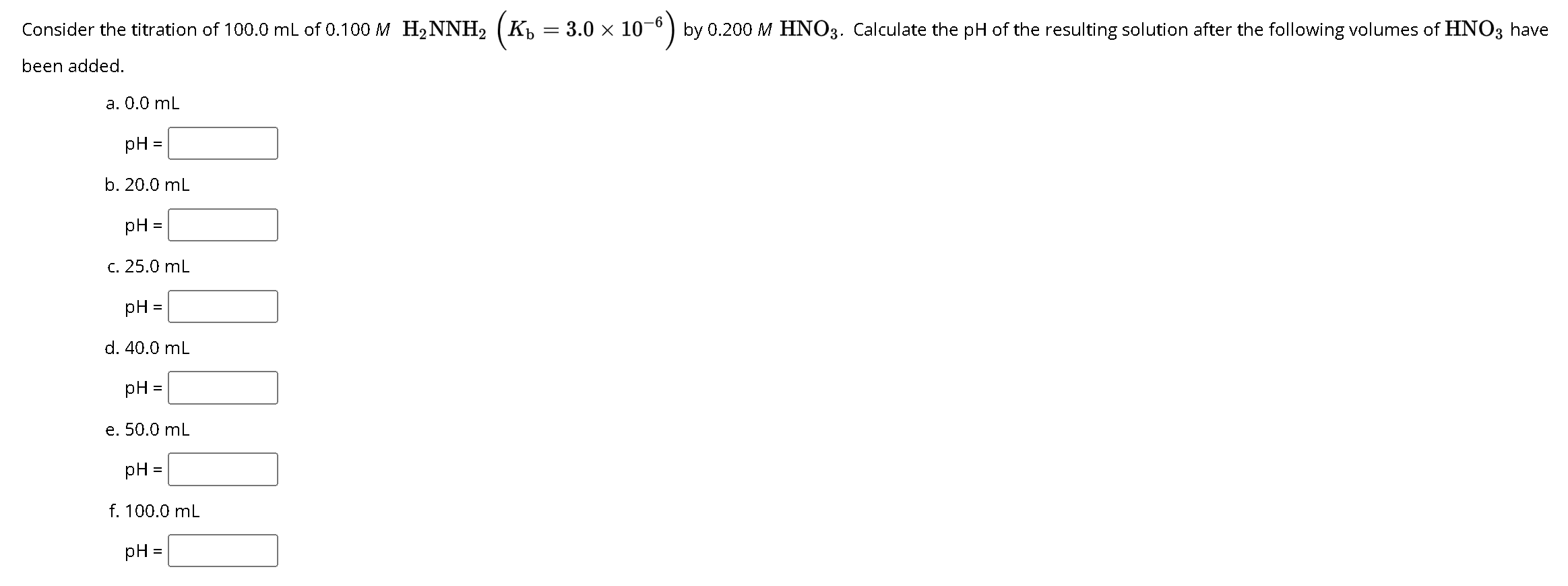 Solved Consider the titration of 100.0mL ﻿of | Chegg.com