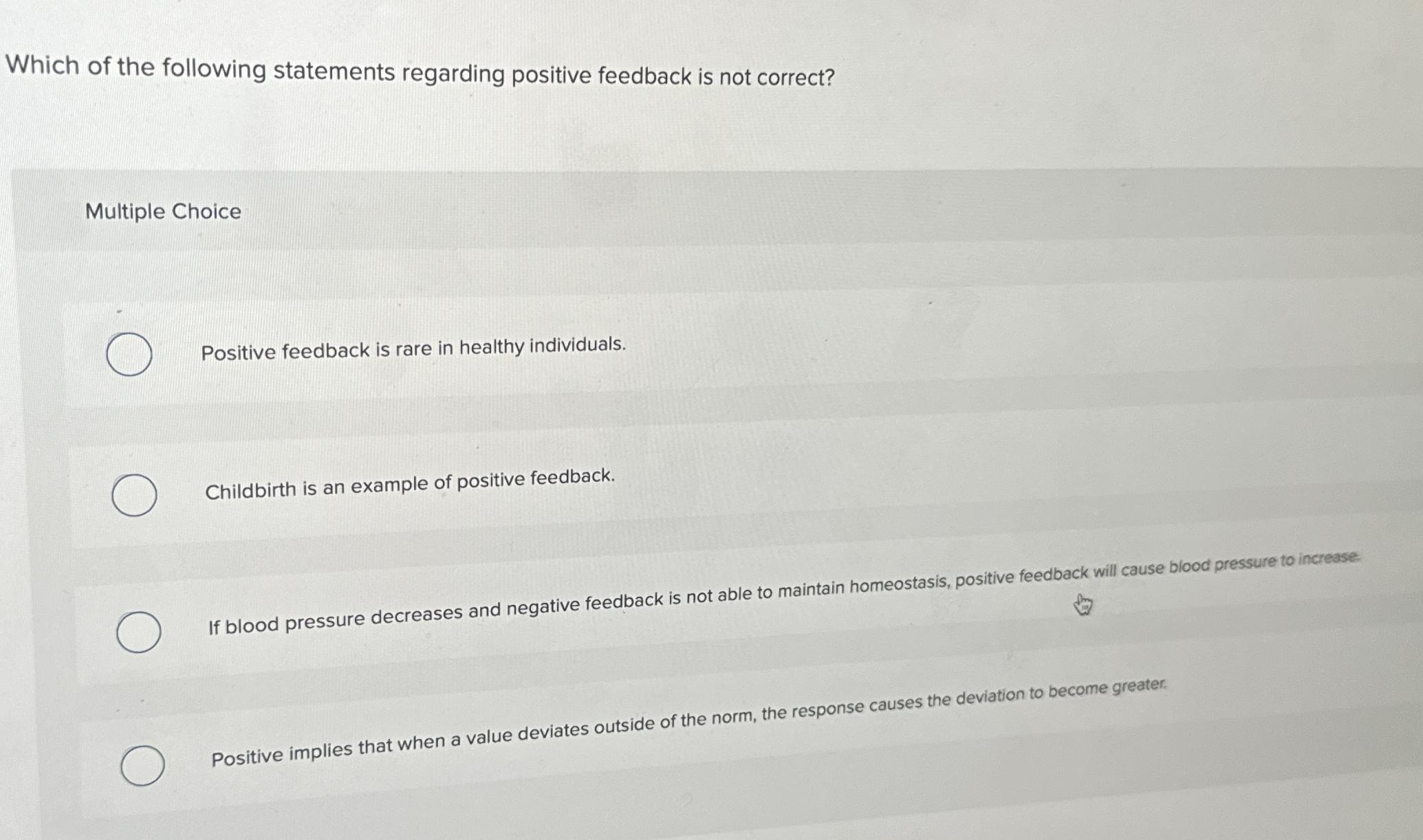 Solved Which of the following statements regarding positive | Chegg.com