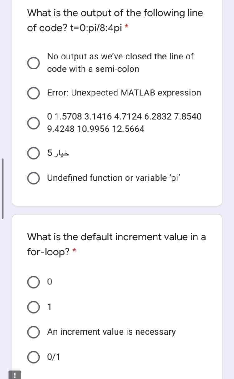 Solved What is the output of the following line of code? | Chegg.com