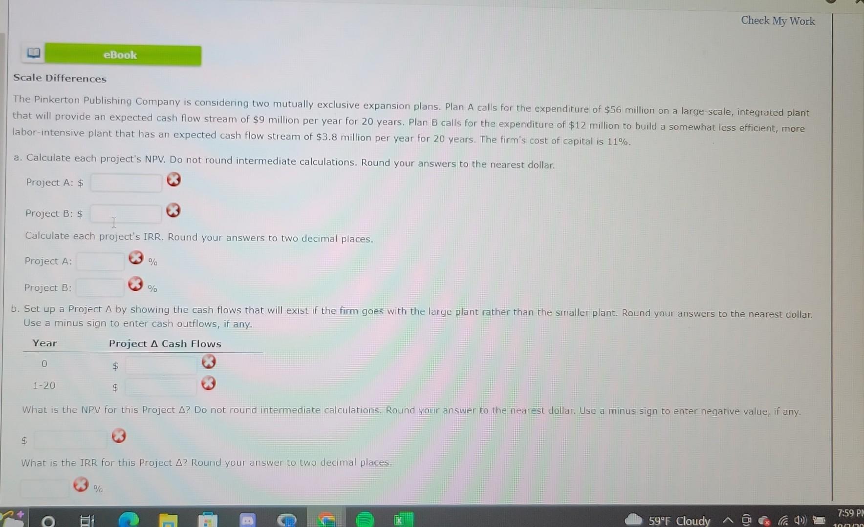 Solved Scale Differences The Pinkerton Publishing Company is | Chegg.com
