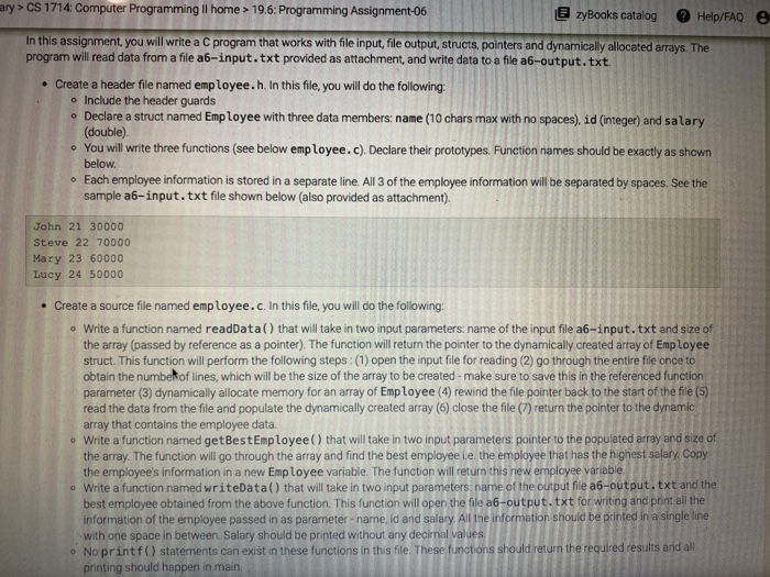 zary> CS 1714: Computer Programming il home > 19.6: | Chegg.com