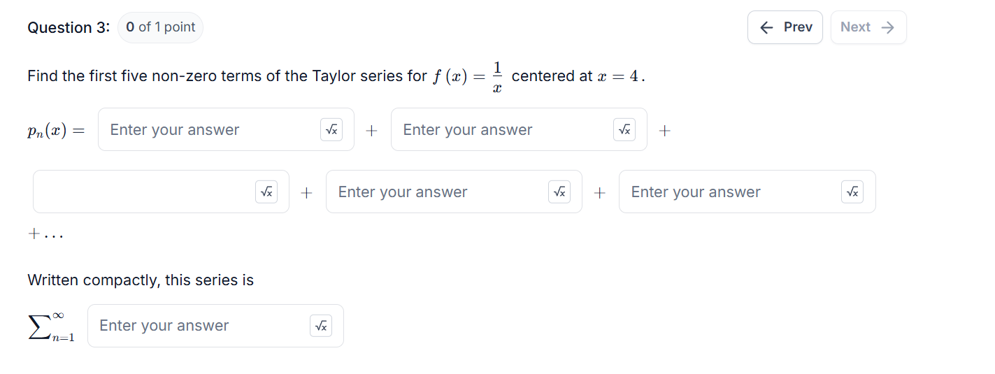 Solved Question 3:Find the first five non-zero terms of the | Chegg.com