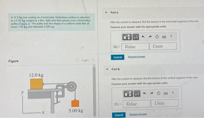 Solved A 120 kg box resting on a horizontal, frictionless | Chegg.com