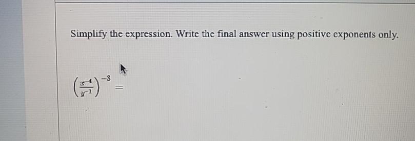 Solved Simplify the expression. Write the final answer using | Chegg.com