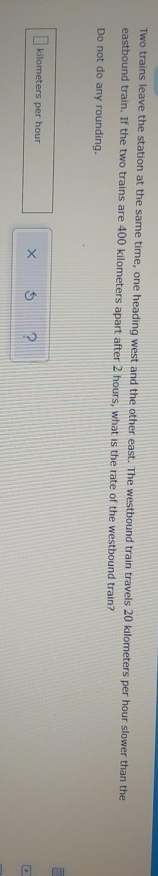 Solved Two trains leave the station at the same time, one | Chegg.com