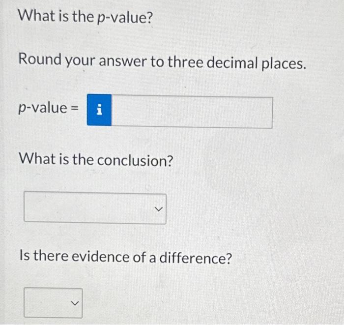 Solved Using specific data, we find a significant difference | Chegg.com