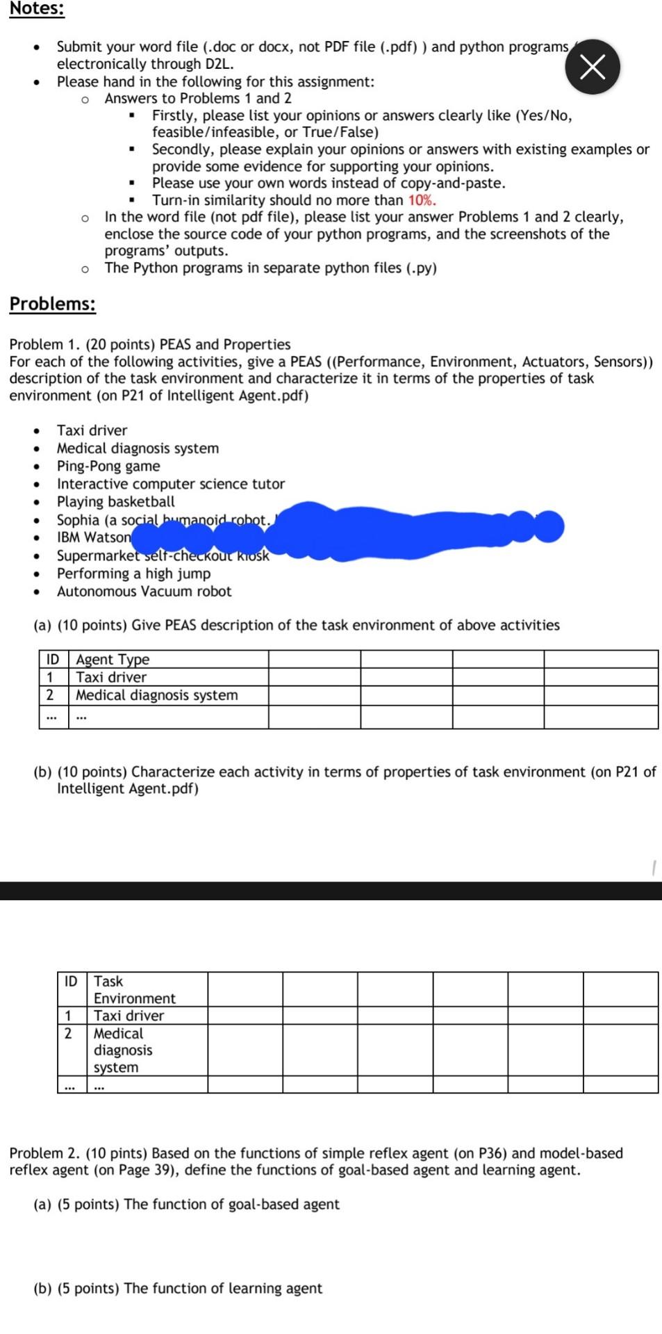 Solved Notes: - Submit your word file (.doc or docx, not PDF | Chegg.com