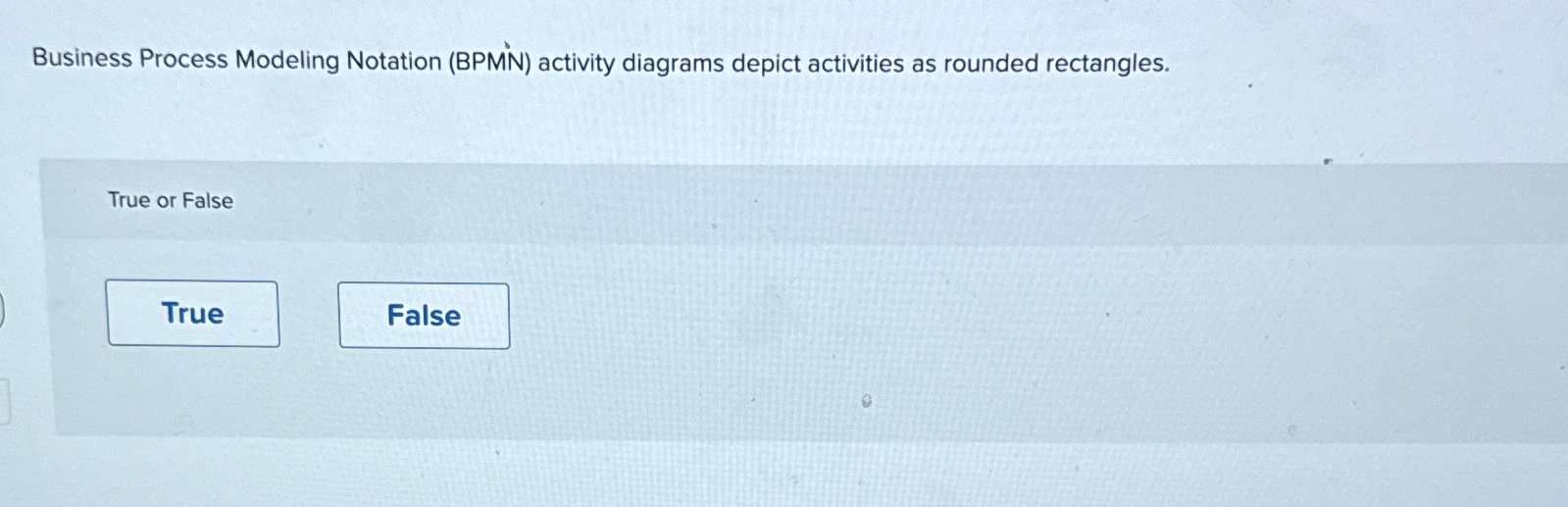 Solved Business Process Modeling Notation (BPM'N) ﻿activity | Chegg.com