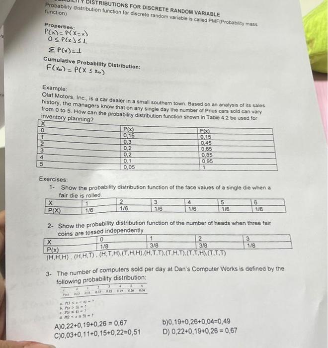 Solved P(x)=P(x=x)0≤P(x)≤1∑P(x)=1 Cumulative Probability | Chegg.com