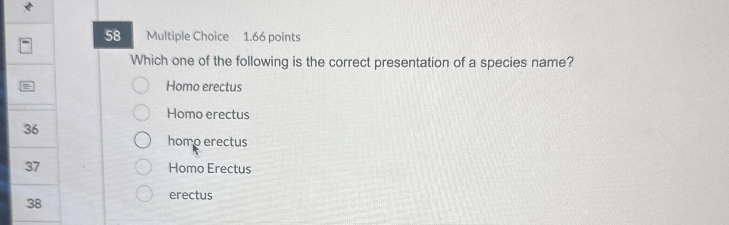 High Quality SOLUTION 58Multiple Choice1.66 ﻿pointsWhich one of the | Chegg.com