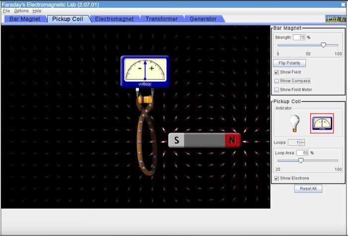 Faraday's Electromagnetic Lab (2.07.01) Elie eptions | Chegg.com