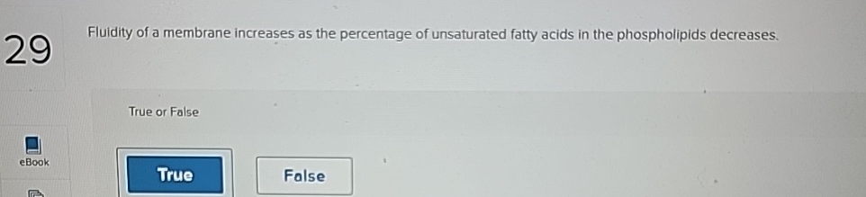 Solved Fluidity of a membrane increases as the percentage of | Chegg.com