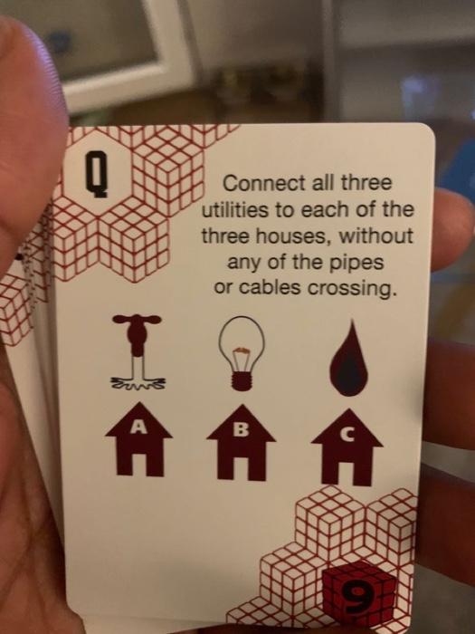 Solved Connect all three utilities to each of the three | Chegg.com