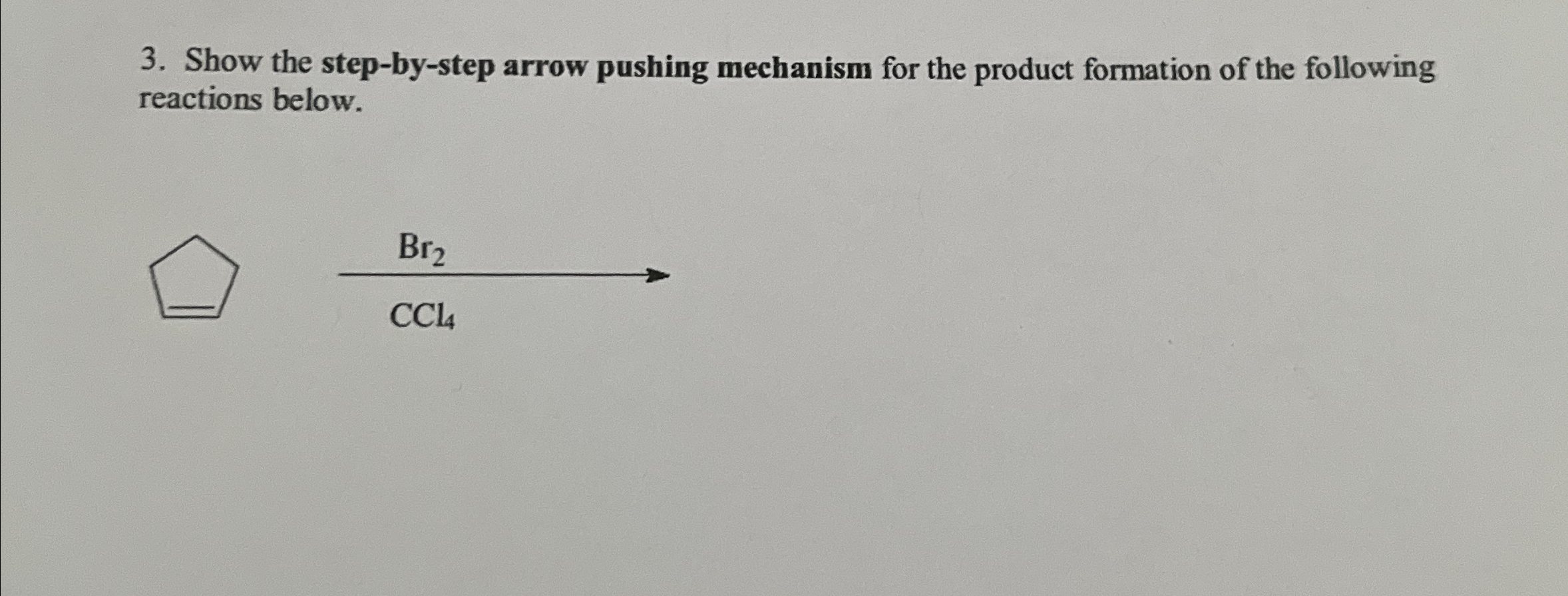 Solved Show the step-by-step arrow pushing mechanism for the | Chegg.com