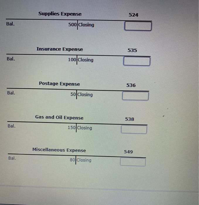 Solved Closing Entries (Net Income) Use the following | Chegg.com