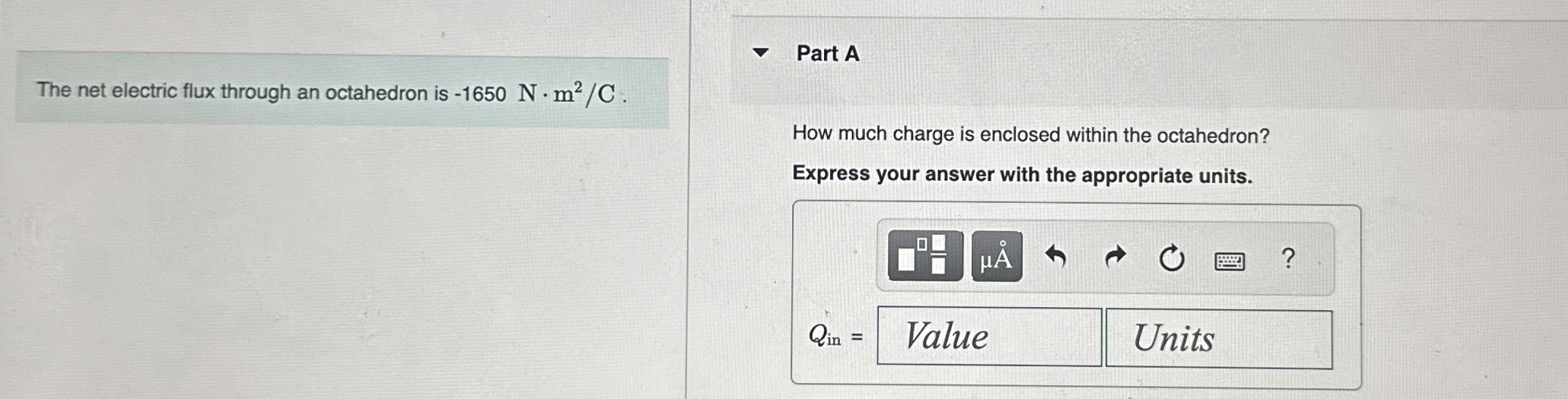 Solved The net electric flux through an octahedron is | Chegg.com