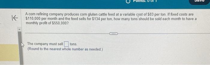 Solved A corn refining company produces corn gluten cattle | Chegg.com