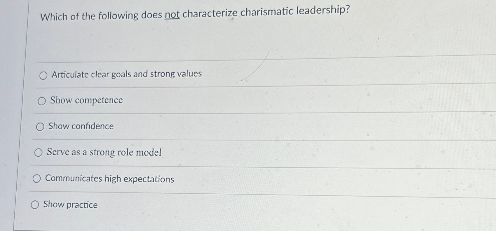 Solved Which of the following does not characterize | Chegg.com