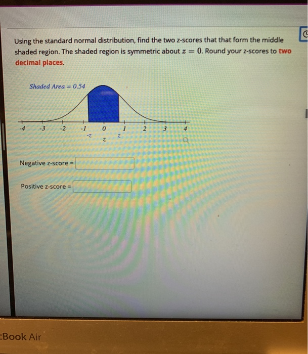 Solved Using the standard normal distribution, find the two | Chegg.com