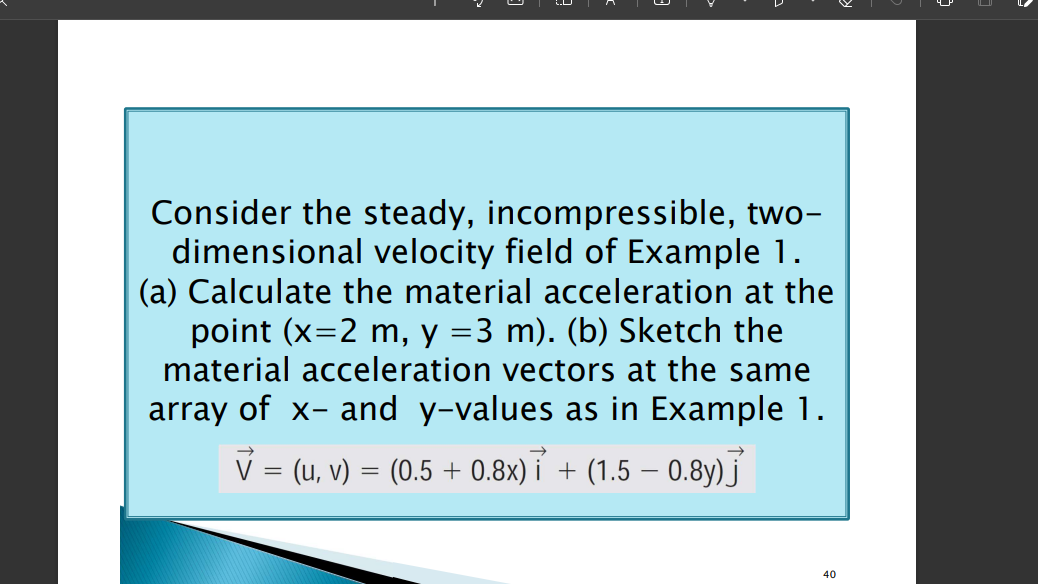 Solved Consider the steady, incompressible, two- dimensional | Chegg.com