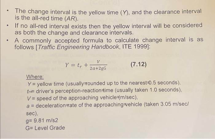 Transportation engineering find cyle length and | Chegg.com