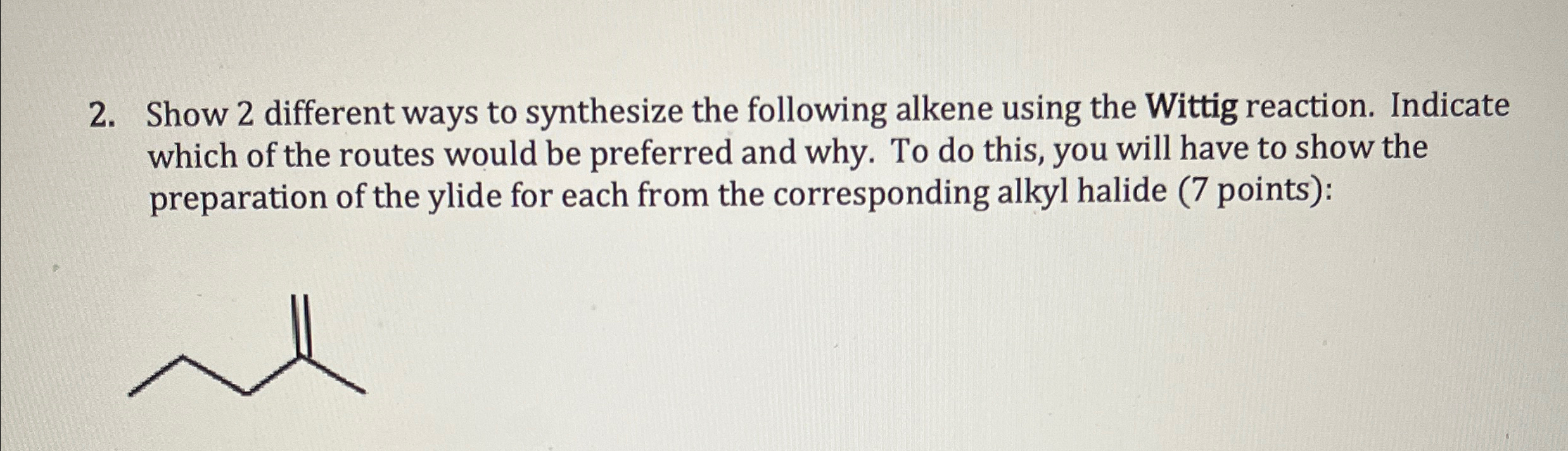 Solved Show 2 ﻿different ways to synthesize the following | Chegg.com