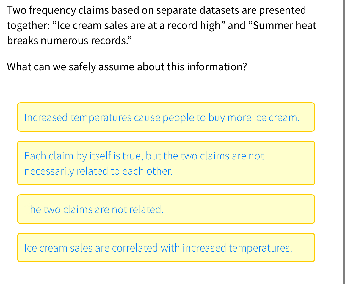 Solved Two frequency claims based on separate datasets are | Chegg.com