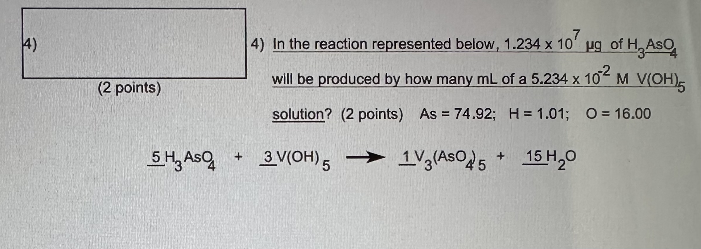 Solved will be produced by how many mL of a | Chegg.com