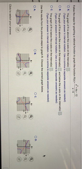 Solved Follow the steps for graphing a rational function to | Chegg.com