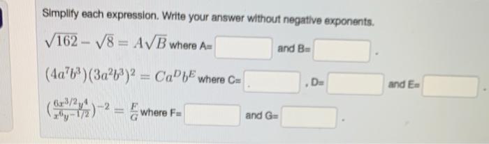 Solved Simplify each expression. Write your answer without | Chegg.com