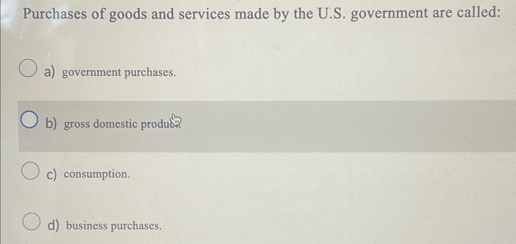 Solved Purchases of goods and services made by the U.S. | Chegg.com