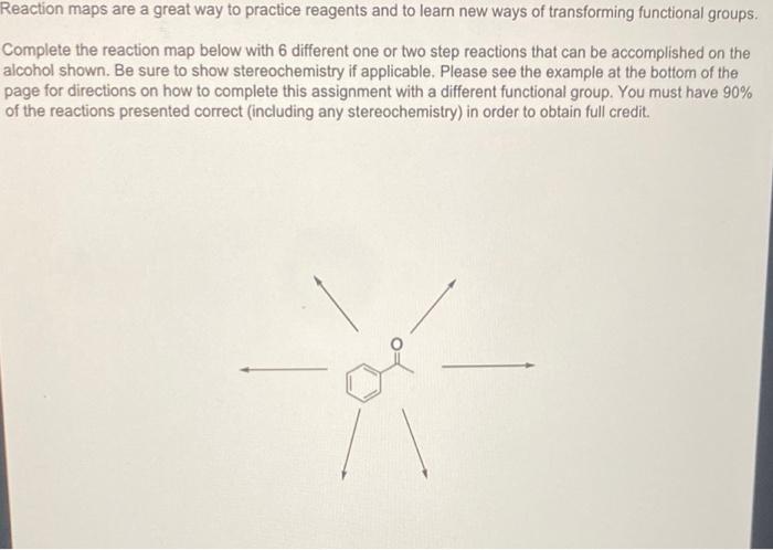 Reaction maps are a great way to practice reagents | Chegg.com