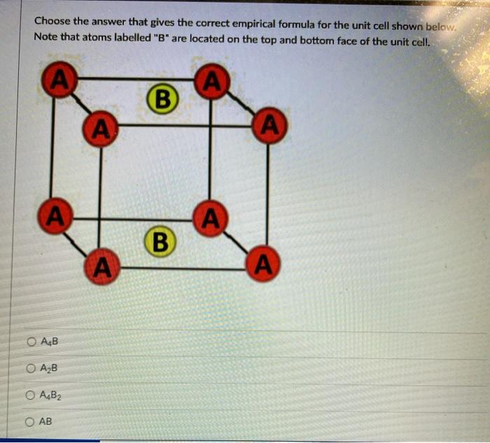 Solved Question 2 Which unit cell has a coordination number | Chegg.com