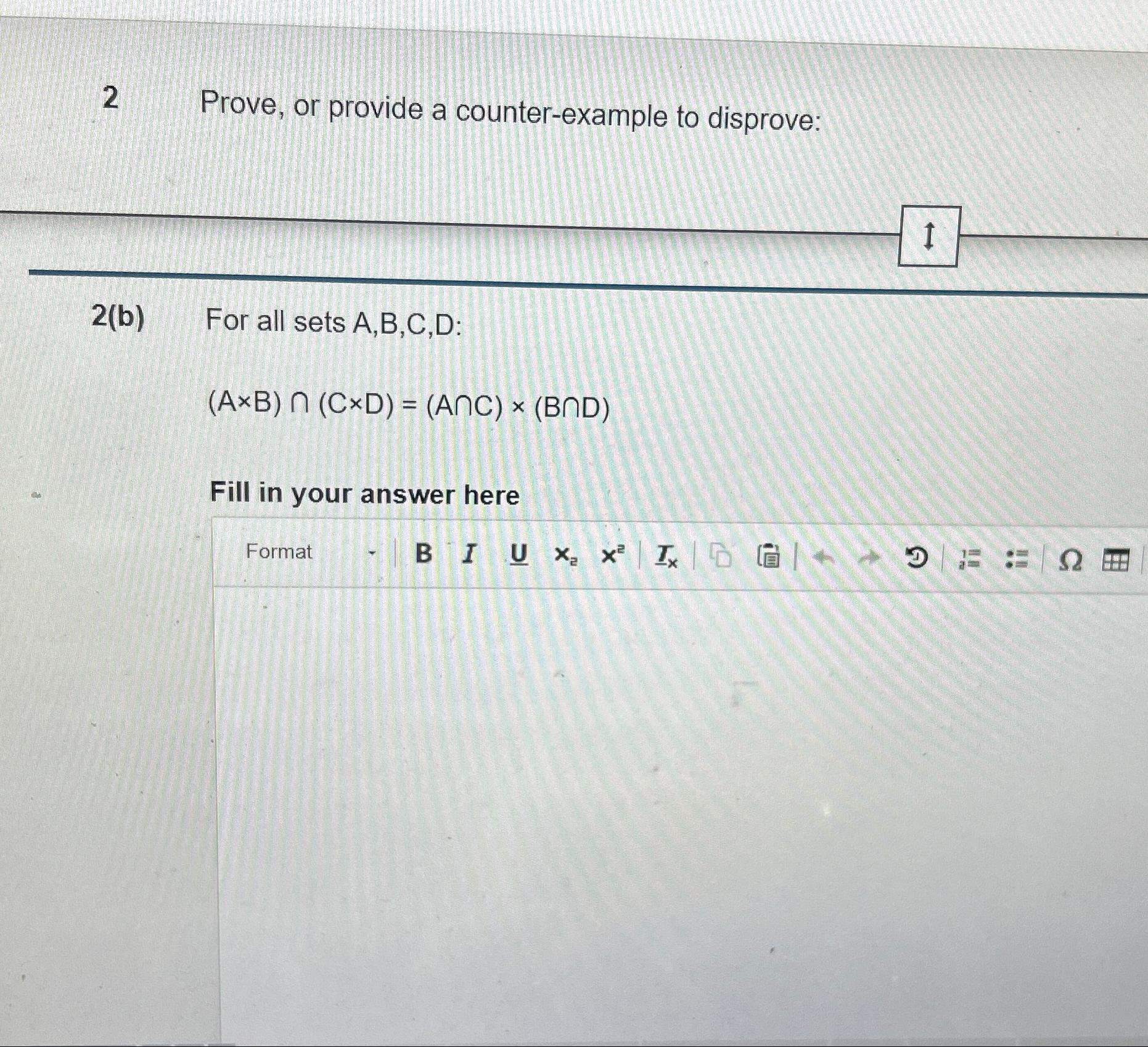 Solved 2 ﻿Prove, or provide a counter-example to | Chegg.com