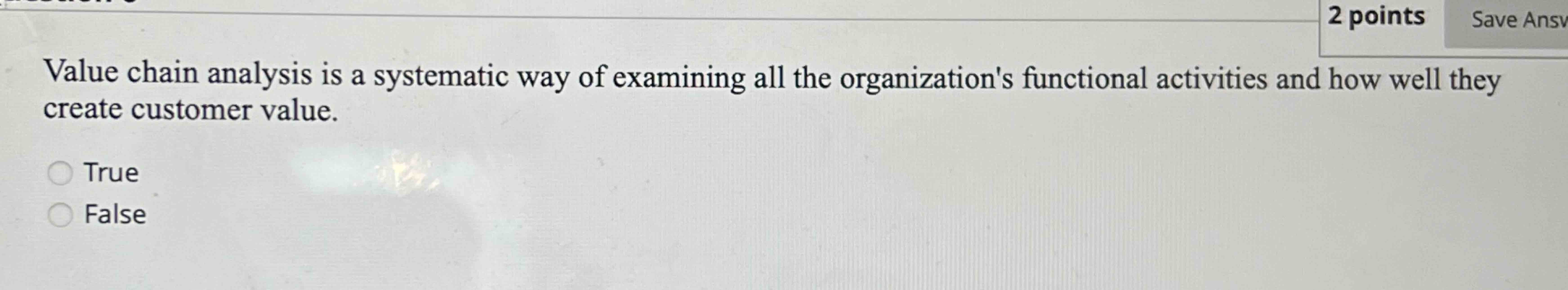 Solved Value chain analysis is a systematic way of examining | Chegg.com