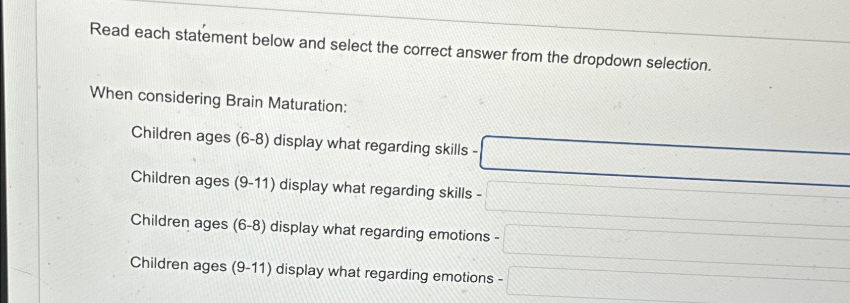 Solved Read each statement below and select the correct | Chegg.com