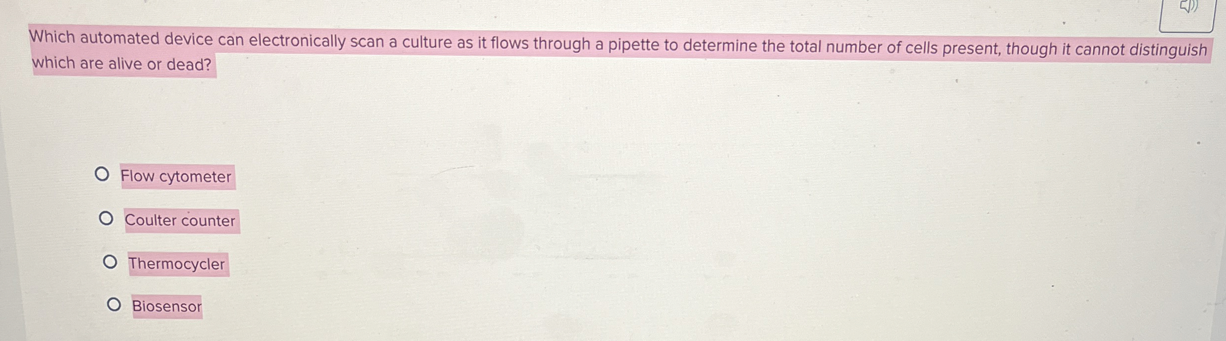 Solved Which automated device can electronically scan a | Chegg.com