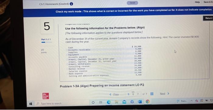 Use the following information for the Problems below. | Chegg.com