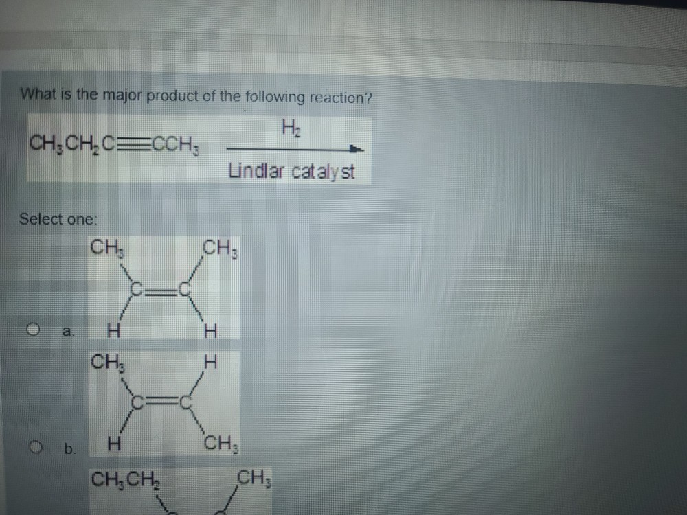 Solved What is the major product of the following reaction? | Chegg.com