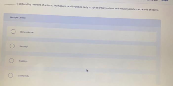 Solved is defined by order, self-restriction preservation of | Chegg.com
